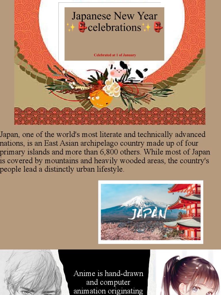 Japanese New Year Celebrations : Celebrated at 1 of January | PDF