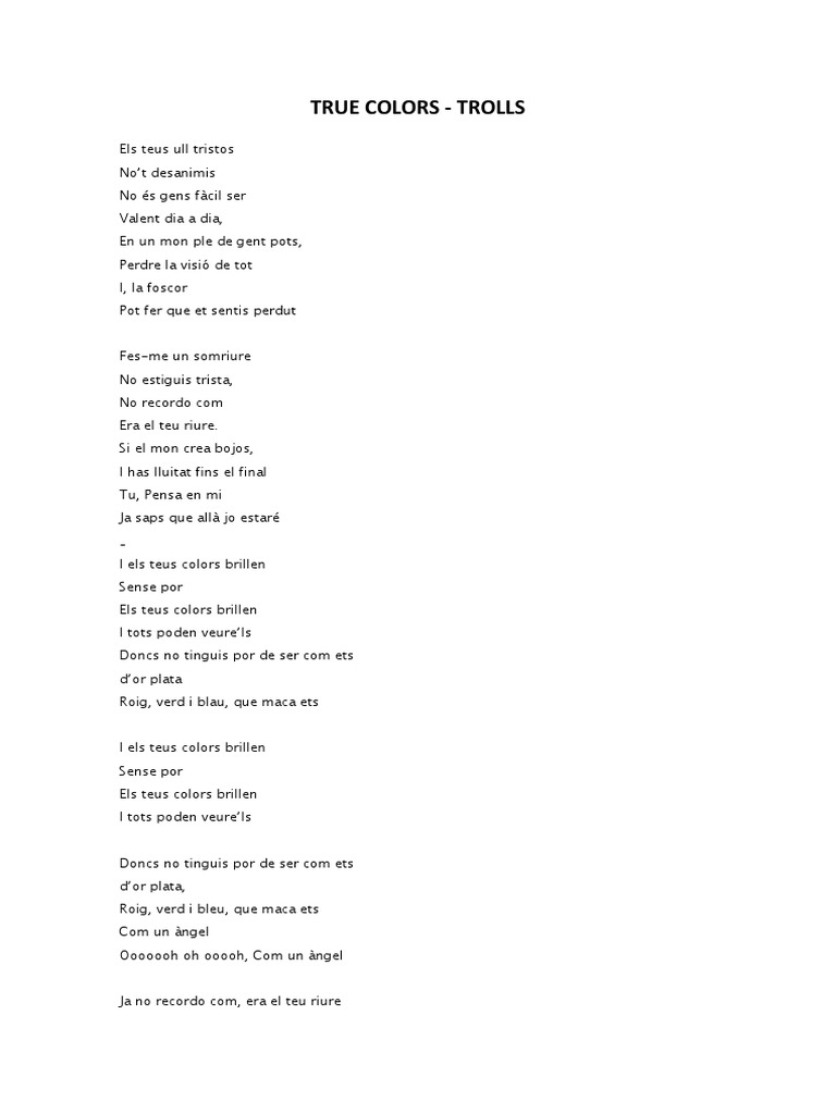 True Colors | PDF