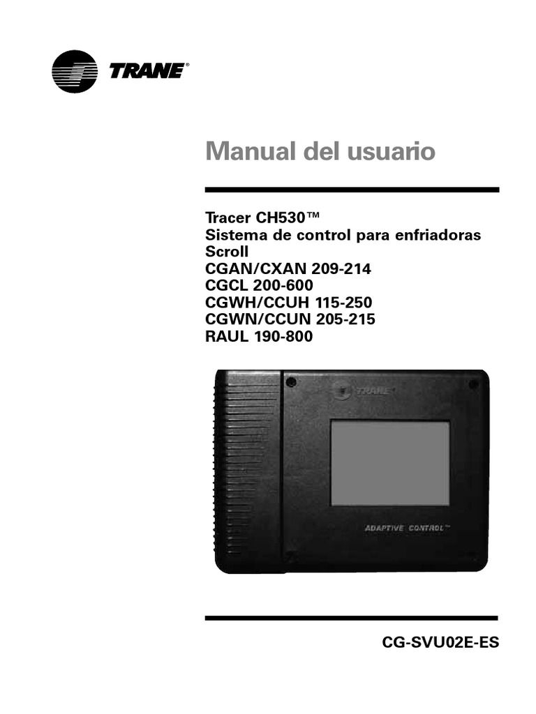 CH530 Trane | PDF | Bomba | Relé