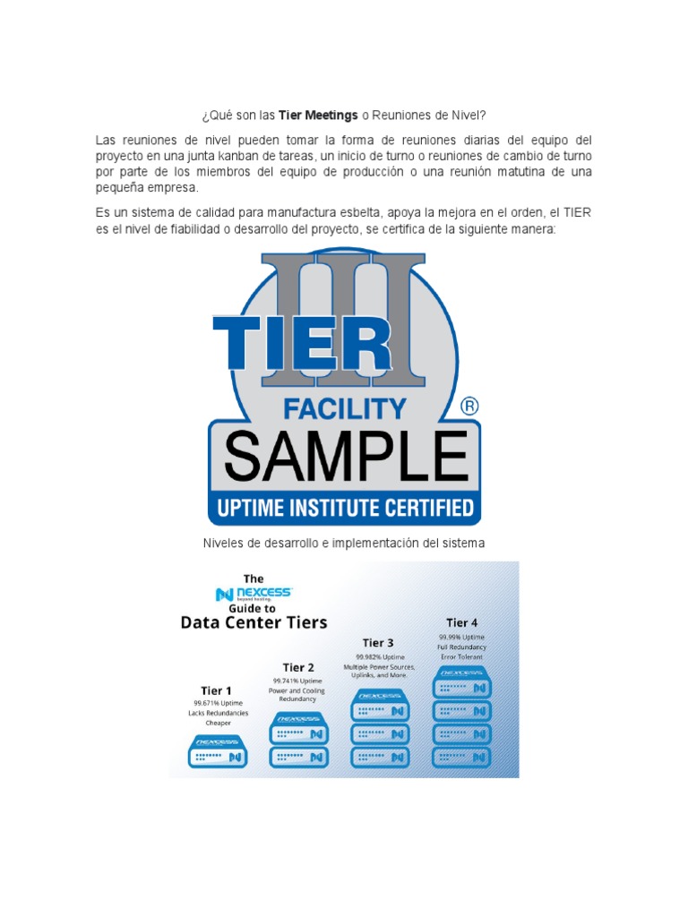 Reuniones de Nivel en Manufactura Esbelta | PDF