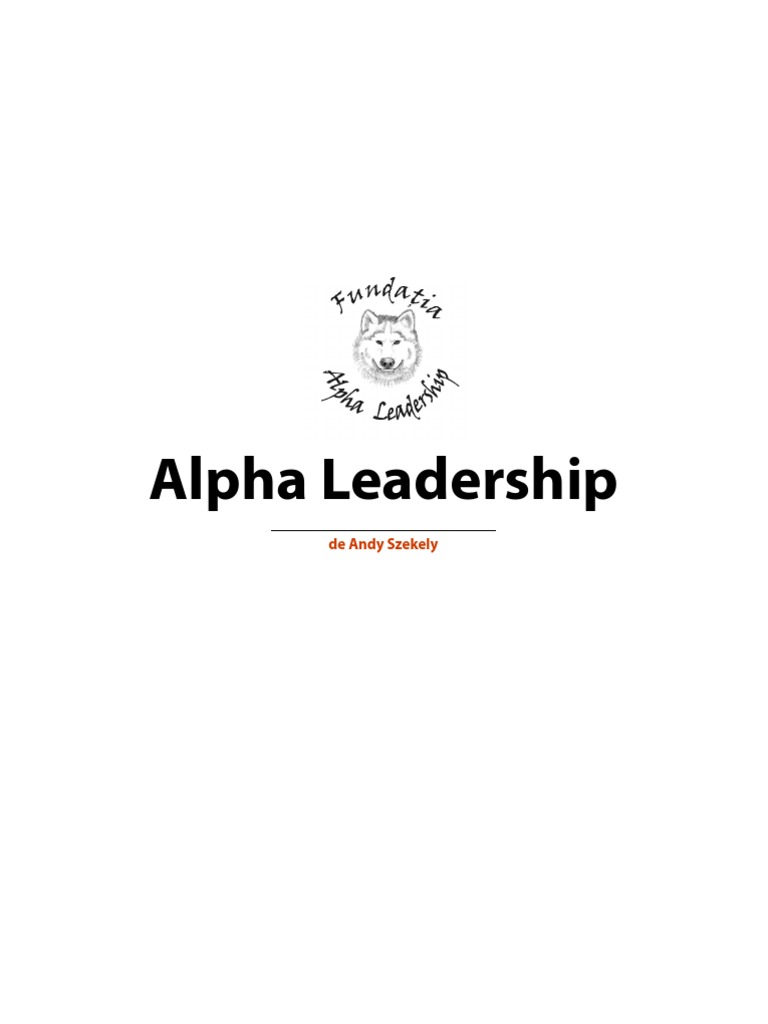 Alpha Leadership Andy Szekely | PDF