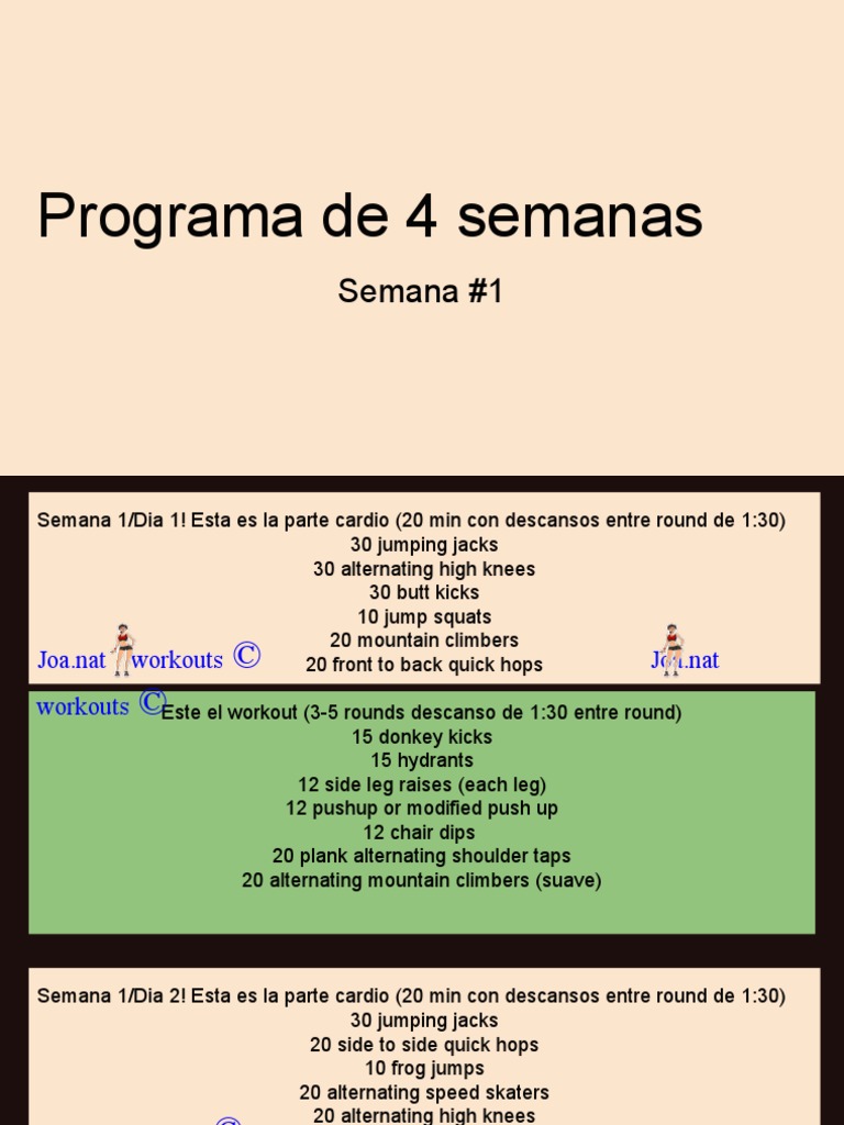 Spanish Workout Program | PDF | Physical Exercise | Weight