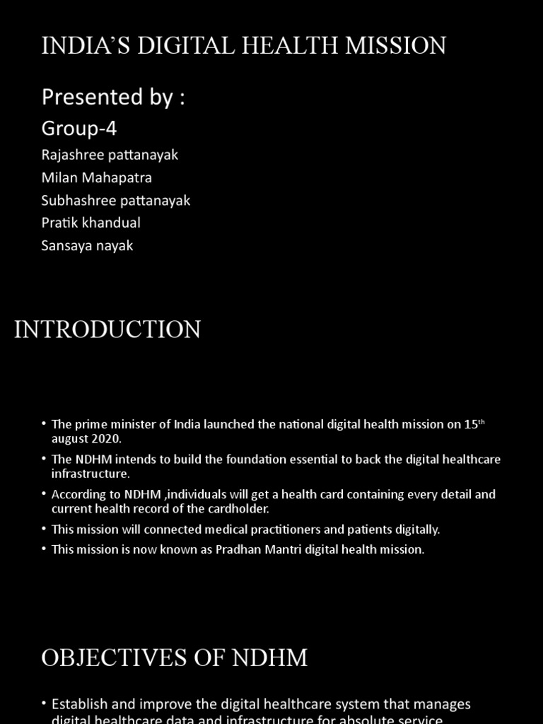 India's Digital Health Mission | PDF | Health Care | Electronic Health ...