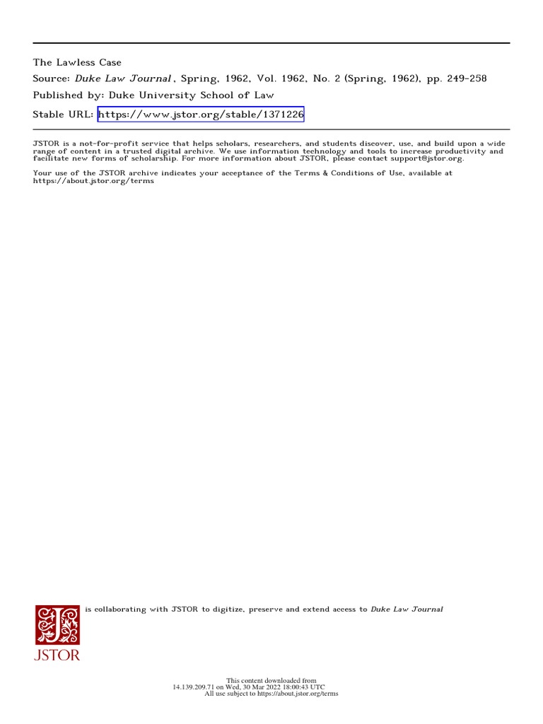 Lawless Case | PDF