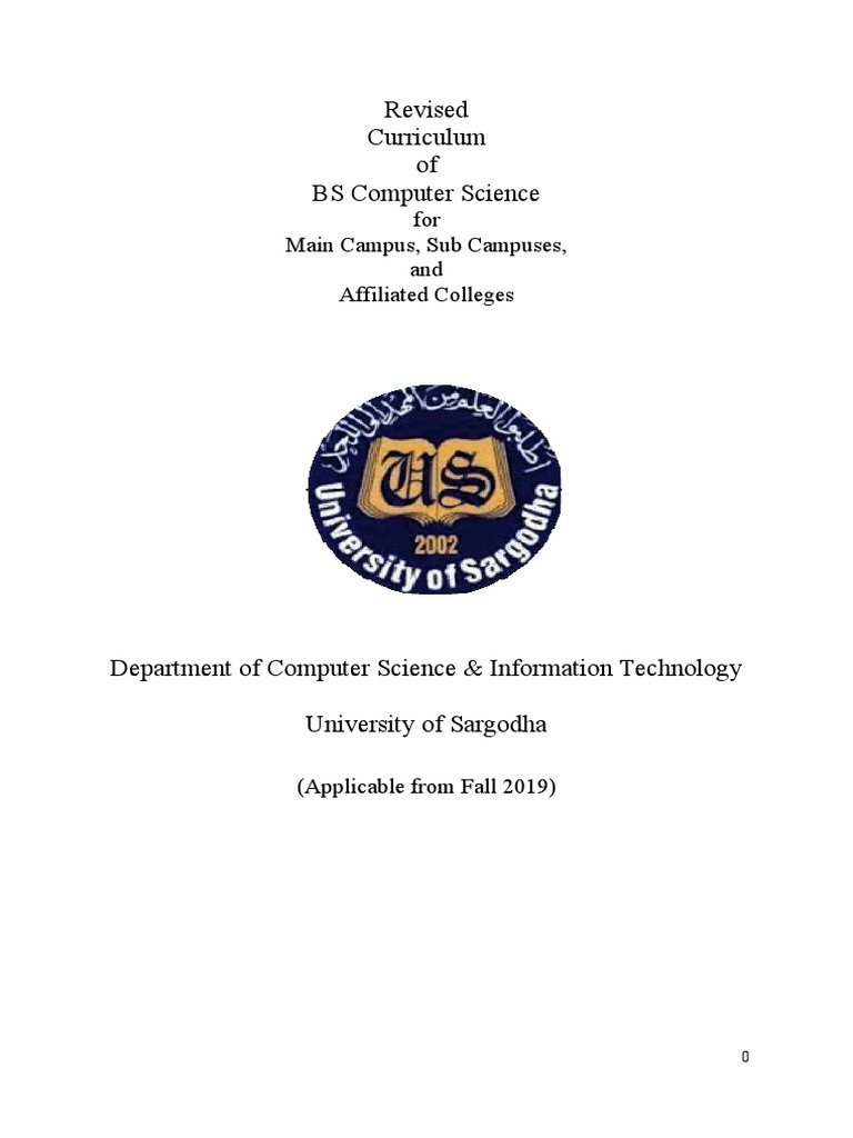 Bscs New 2019 | PDF
