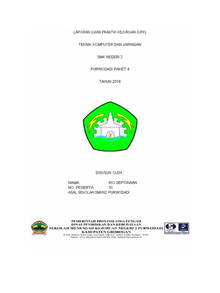 Laporan Ukk TKJ Paket 4 Tahun 2018 | PDF