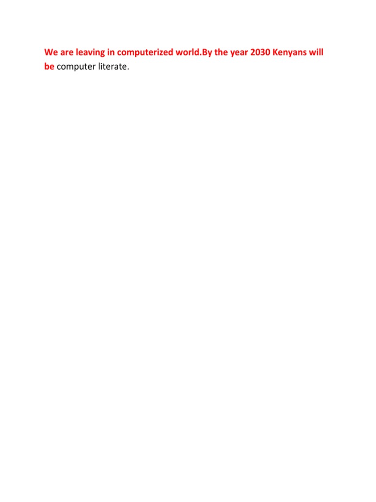 2030 Vision | PDF