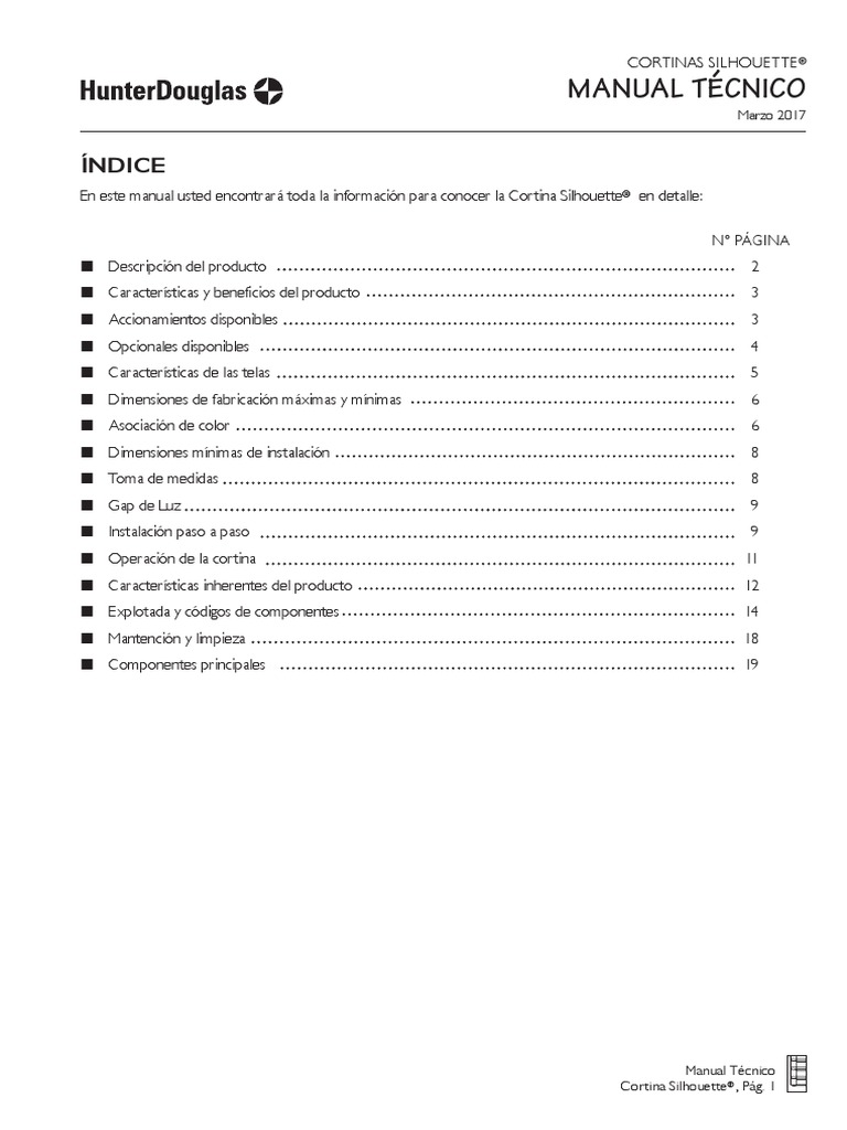 Manual Silhouette | PDF | Cortina | Ultravioleta