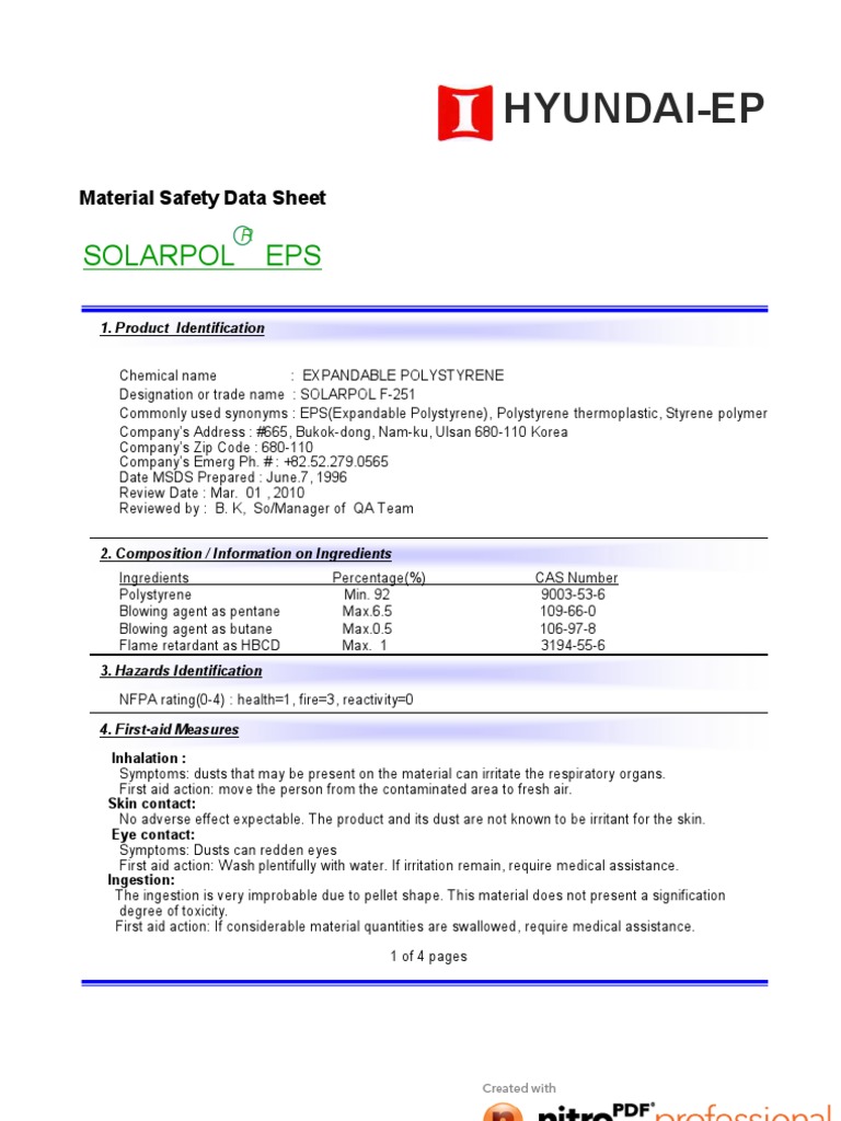 Hfc23 Msds