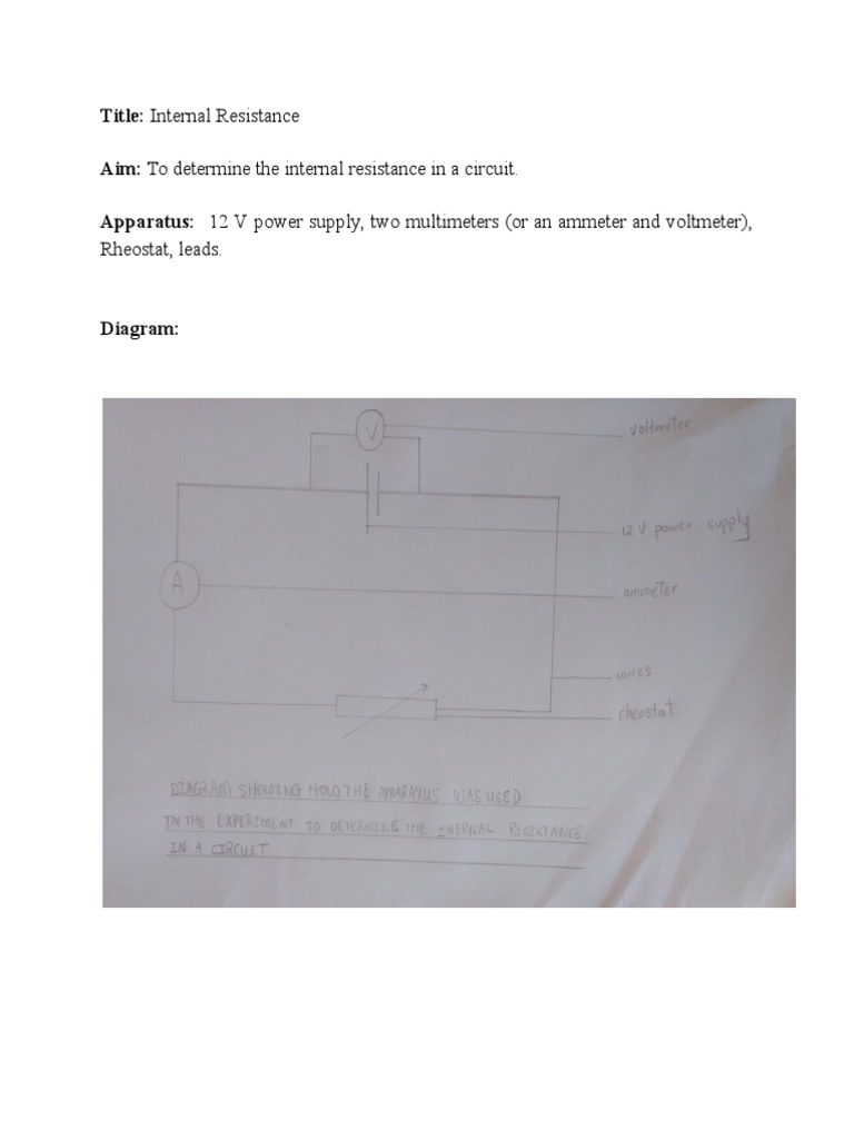 Internal Resistance | PDF