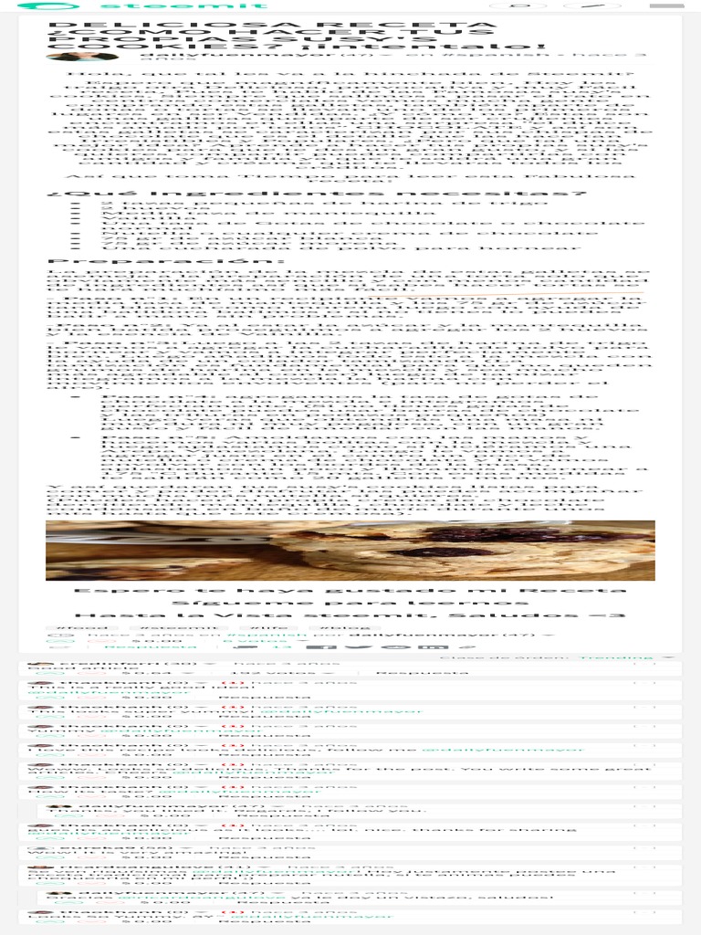 Deliciosa Receta ¿Como Hacer Tus Propias Susy's Cookies ¡Intentalo ...