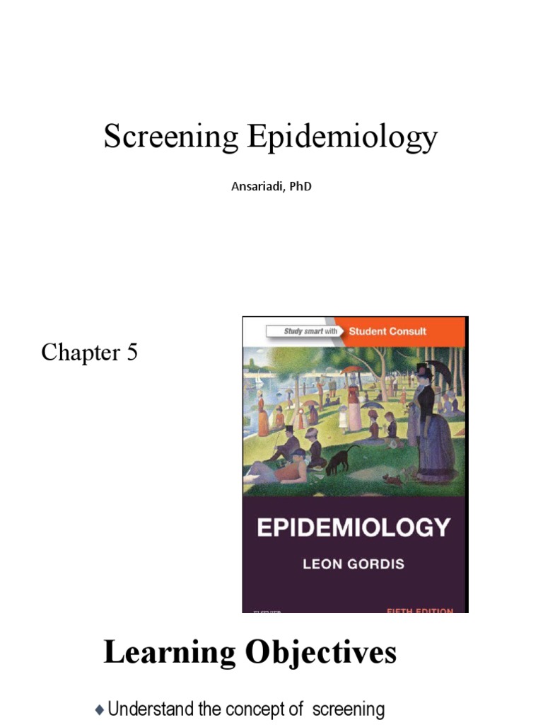 Screening Epidemiology: Ansariadi, PHD | PDF | Sensitivity And Specificity | Clinical Medicine