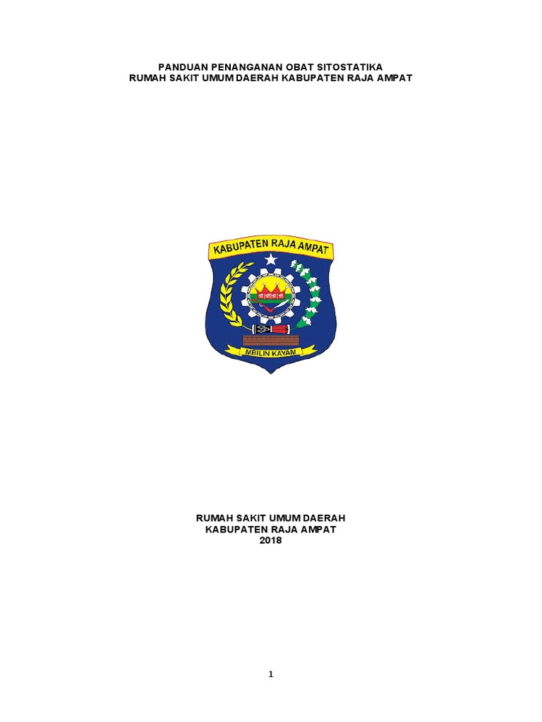 Panduan Penanganan Obat Sitostatika (Print) | PDF