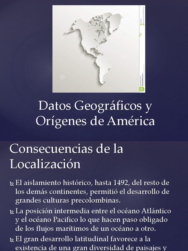 America Datos Generales Semana 1 y 2 | PDF | Américas | océano Atlántico