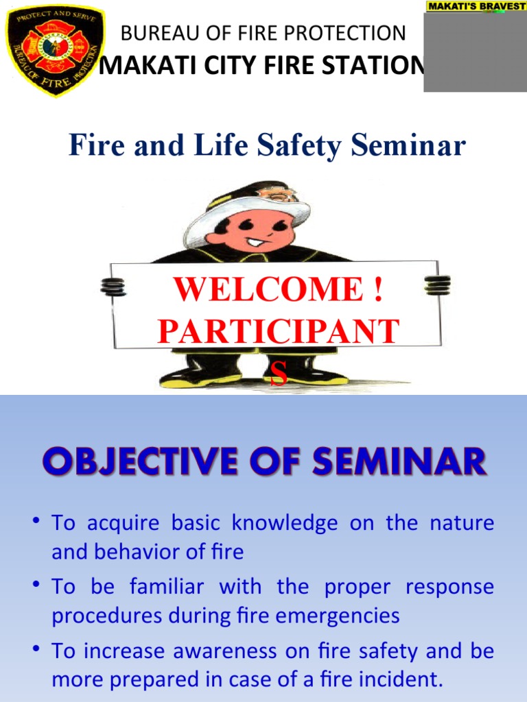 BFP Fire Safety Seminar | PDF | Fires | Combustion