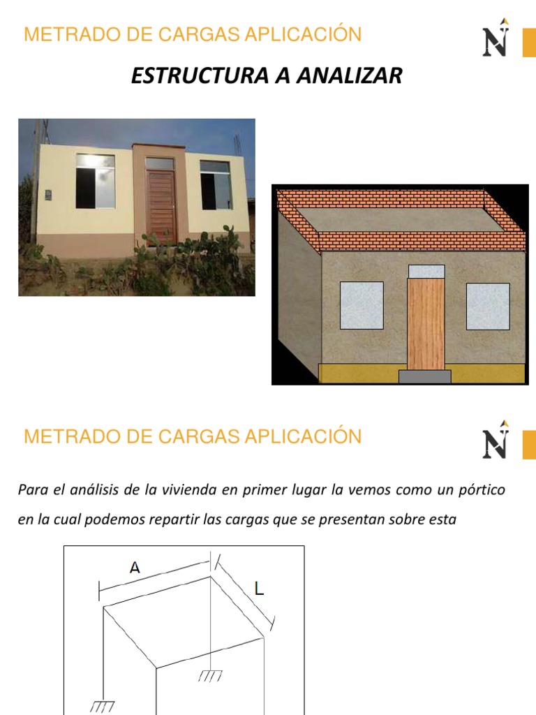 Metrado de Cargas - Ejemplo para Clase | PDF