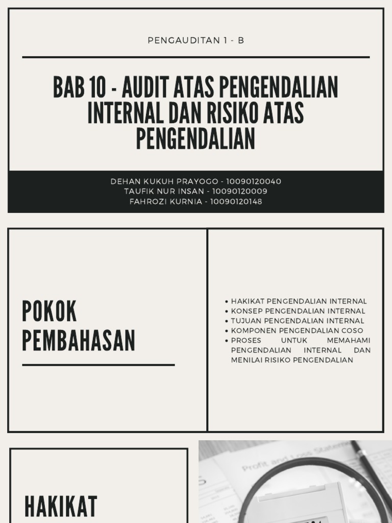 Bab 10 - Audit Atas Pengendalian Internal Section 404 Dan Risiko Pengendalian | PDF