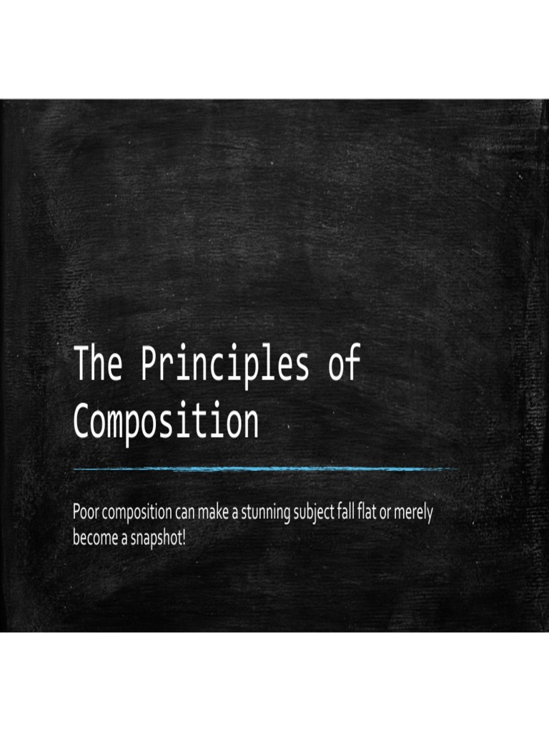 Principles of Composition Simplified | PDF | Composition (Visual Arts ...