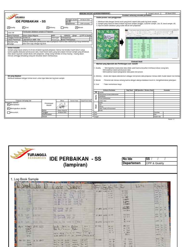 Optimasi Database Excel untuk Laboratorium | PDF