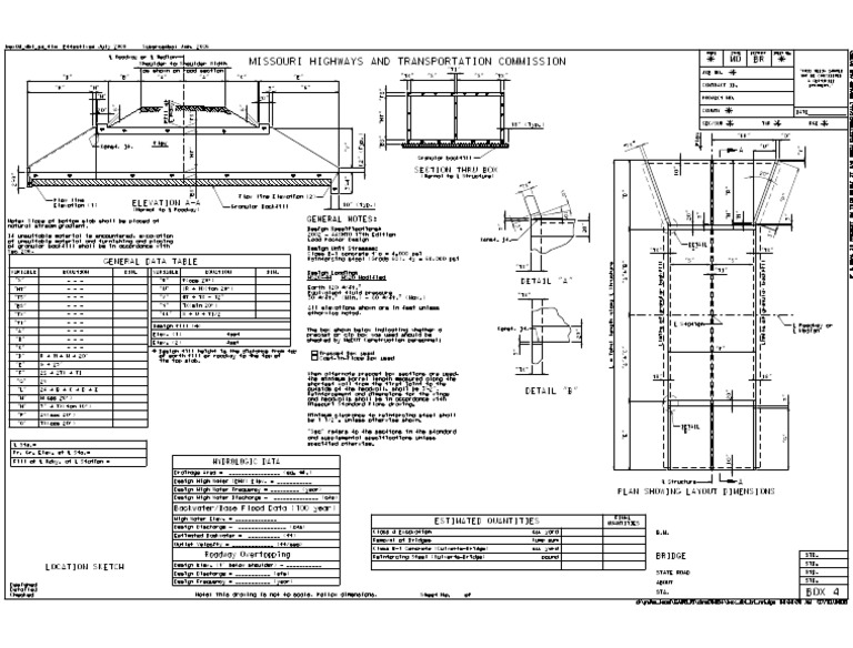 Double Box Culvert With Flared Wings - Square | Civil Engineering | Nature
