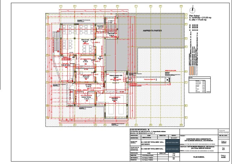 Plan de Subsol Slobozia Bradului | PDF