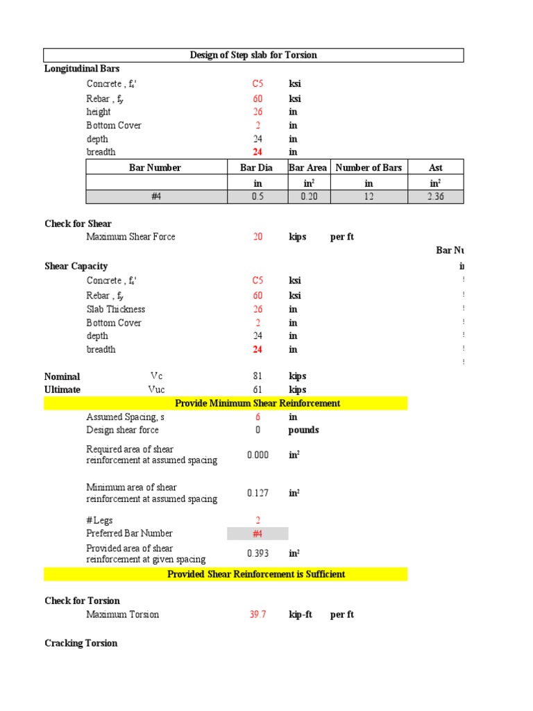 Step Slab Design | PDF | Applied And Interdisciplinary Physics ...