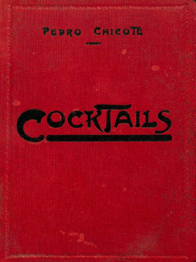 1928 Cocktails by Pedro Chicote | PDF | Ginebra | Cerveza
