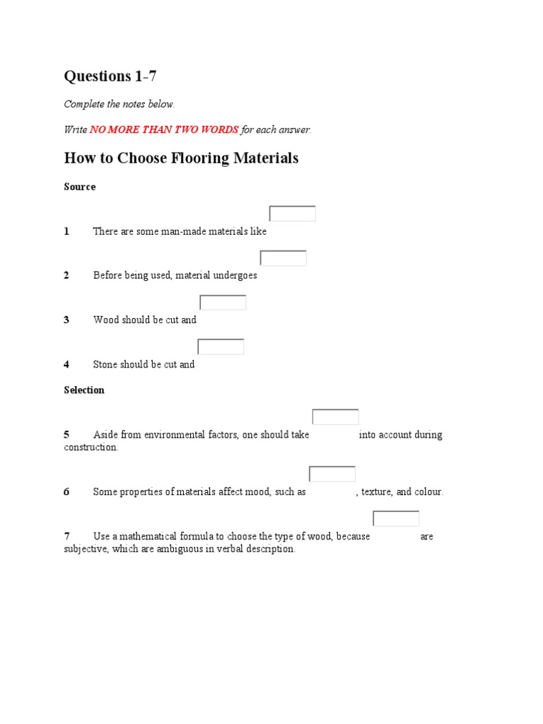 Choosing Flooring Materials Factors | PDF | Wood | Flooring