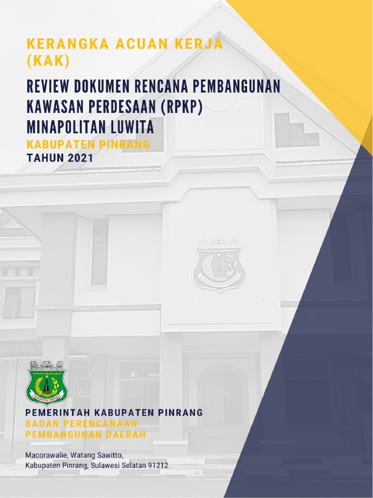 Kak Review Dokumen RPKP 2014-2019 | PDF