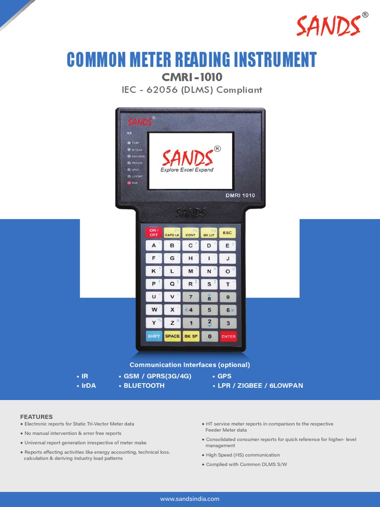 SANDS Common Meter Reading Instrument 1010 | PDF