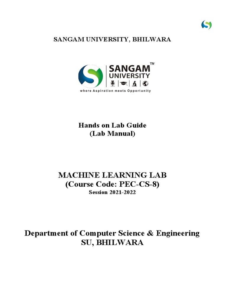 Final Lab Manual of ML BCA | Download Free PDF | Statistical ...