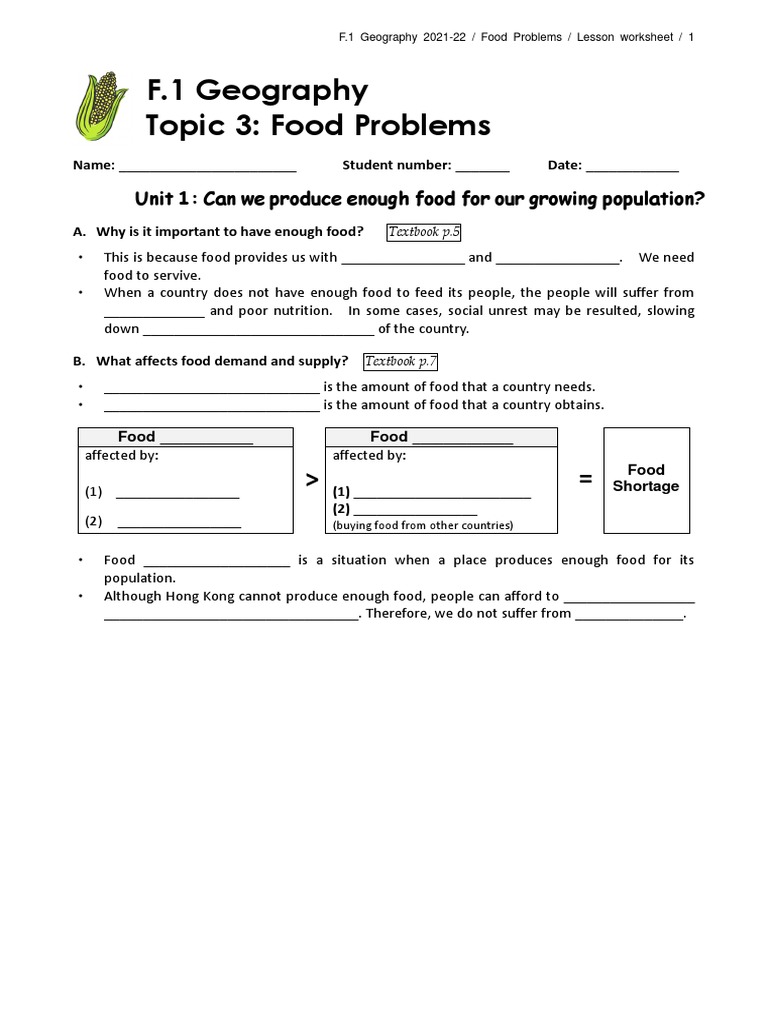 GEOG Food Problem | PDF | Agriculture | Farms
