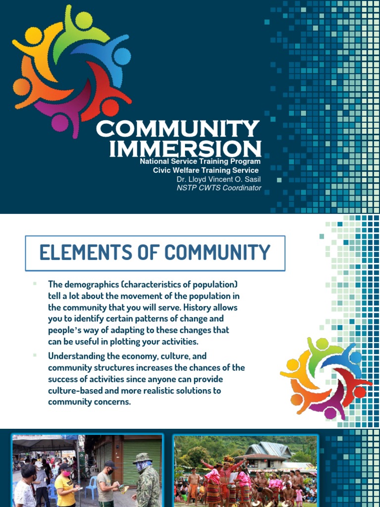 Community Immersion in NSTP CWTS | PDF | Community | Cognition