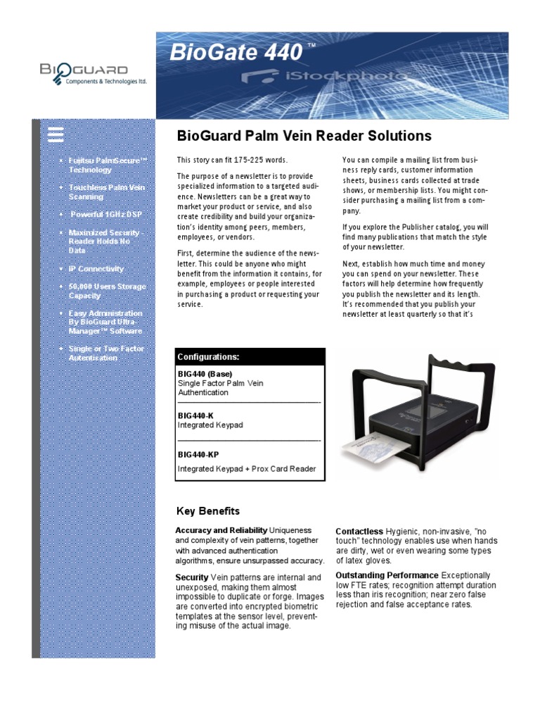 Bio Gate | PDF | Authentication | Security Technology