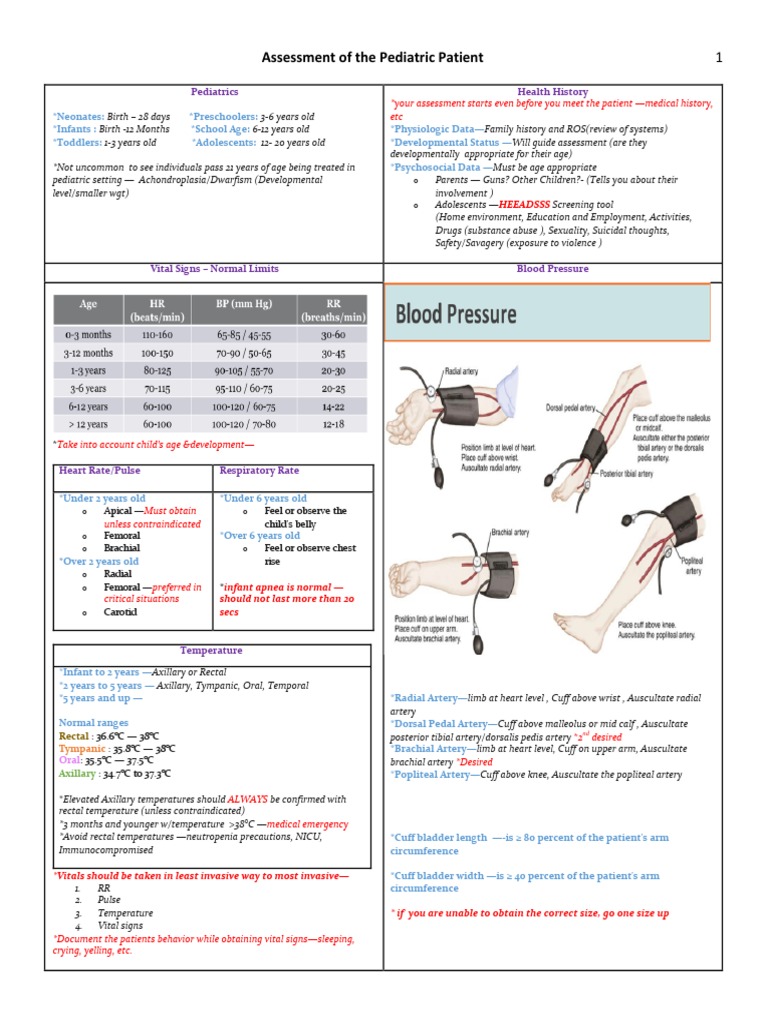 Assessment of The Pediatric Patient | PDF | Medical Specialties ...