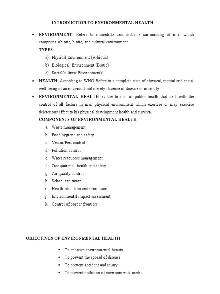 Eht 111 Introduction To Environmental Health | PDF | Climate Change ...