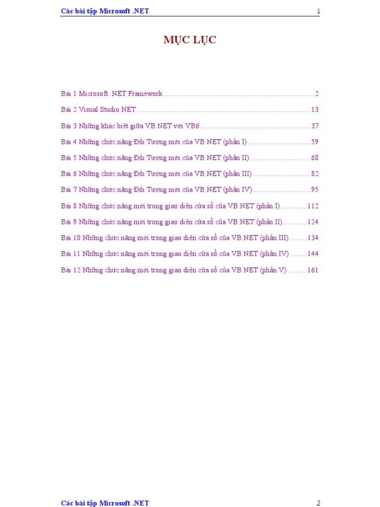 Bai Tap Microsoft Visual Studio | PDF