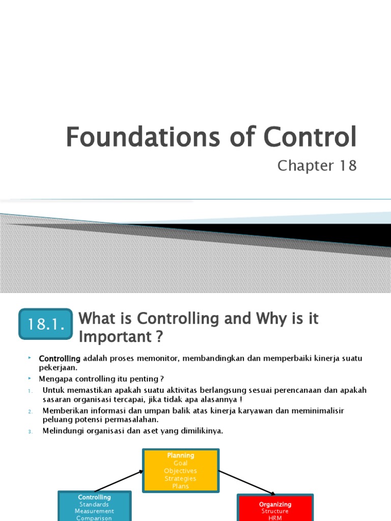 Chapter 18. Foundations of Control (Vocation UI) | PDF