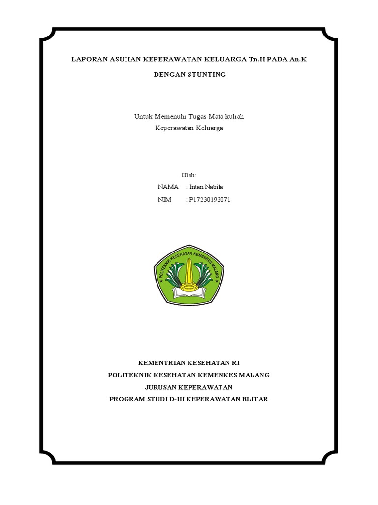 Intan Kep - Keluarga | PDF | Kesehatan Holistik | Sains & Matematika