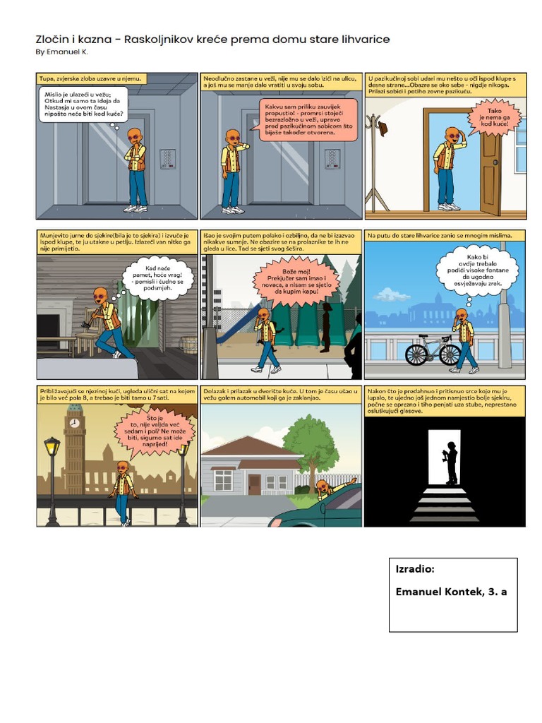 Zločin I Kazna - Raskoljnikov Kreće Prema Domu Stare Lihvarice | PDF