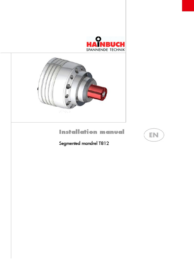 HAINBUCH Segmented Mandrel T812 Installation Manual | PDF | Personal ...