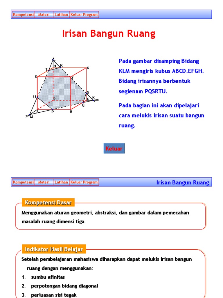 4 Irisan Bidang | PDF