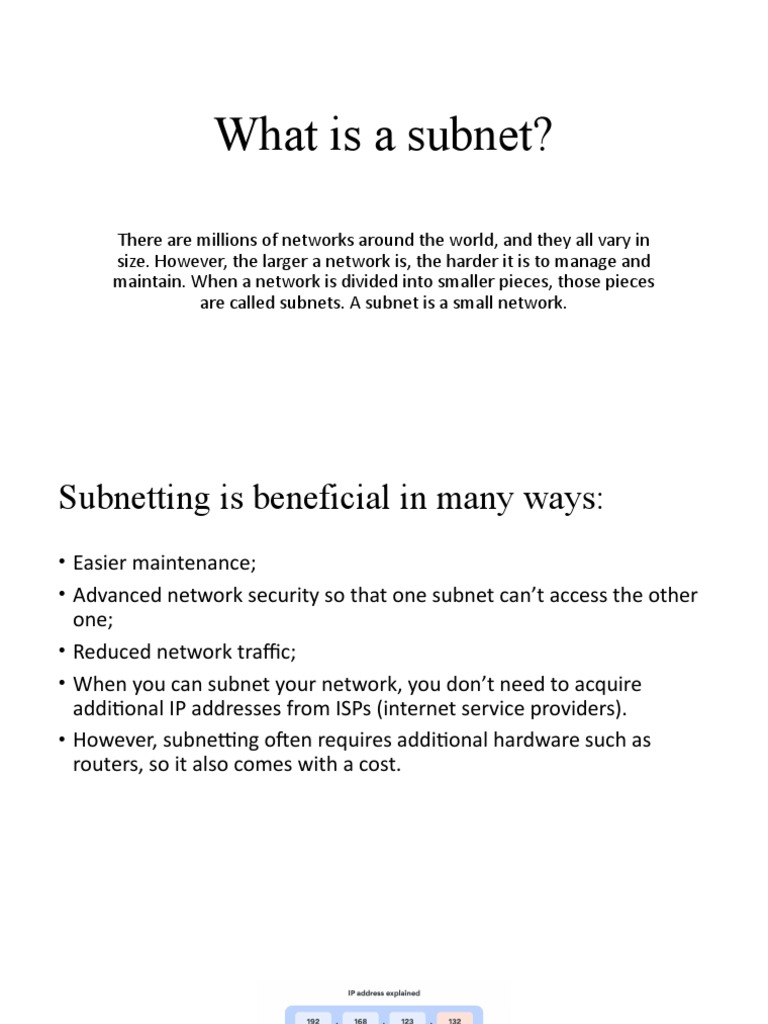 Explaining Subnetting Understanding Subnets Subnet Masks And Ip