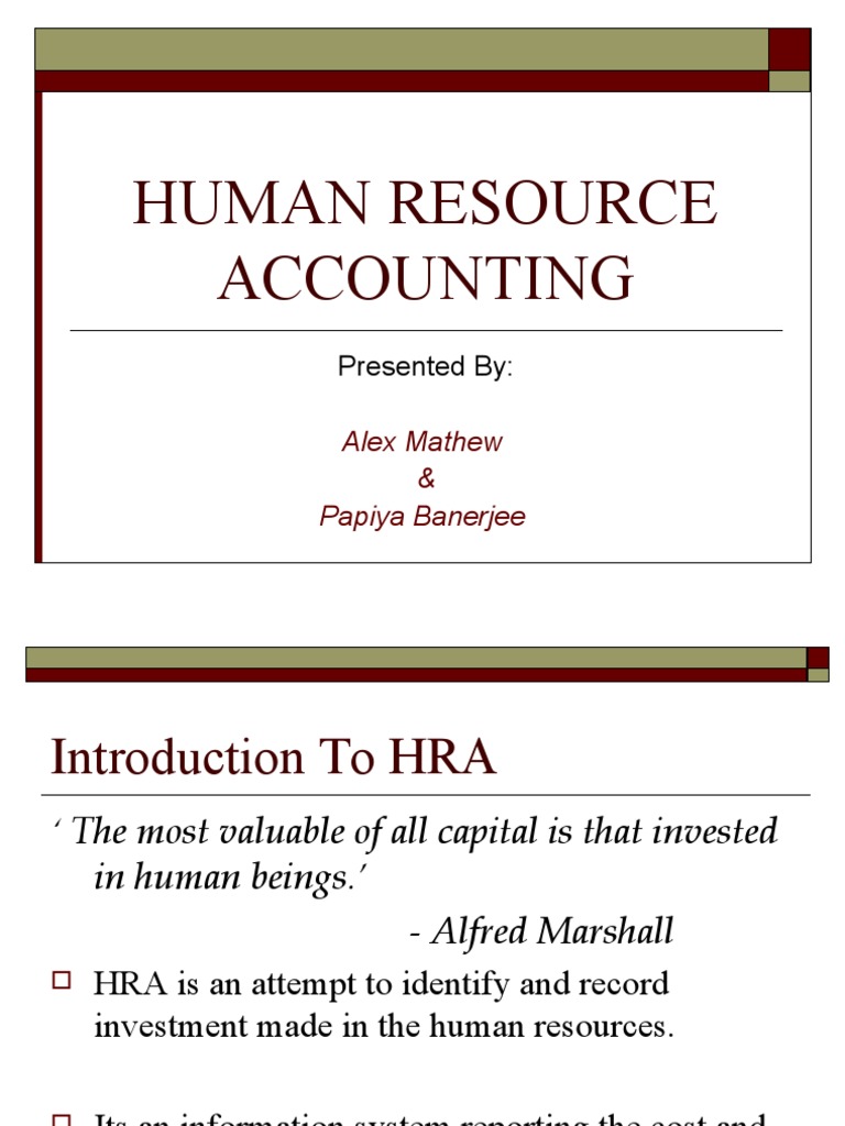 Human Resource Accounting 196 | PDF | Human Resources | Human Capital