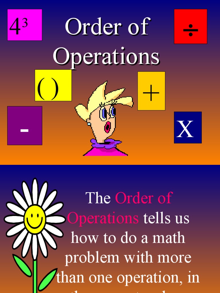 Order of Operations | PDF