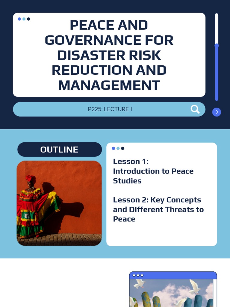 Peace and Governance in Disaster Management | PDF | Peace | Violence