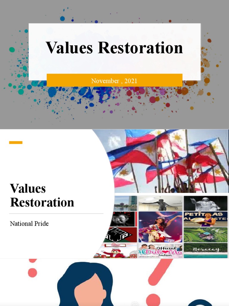 Values Restoration NATIONAL PRIDE | PDF