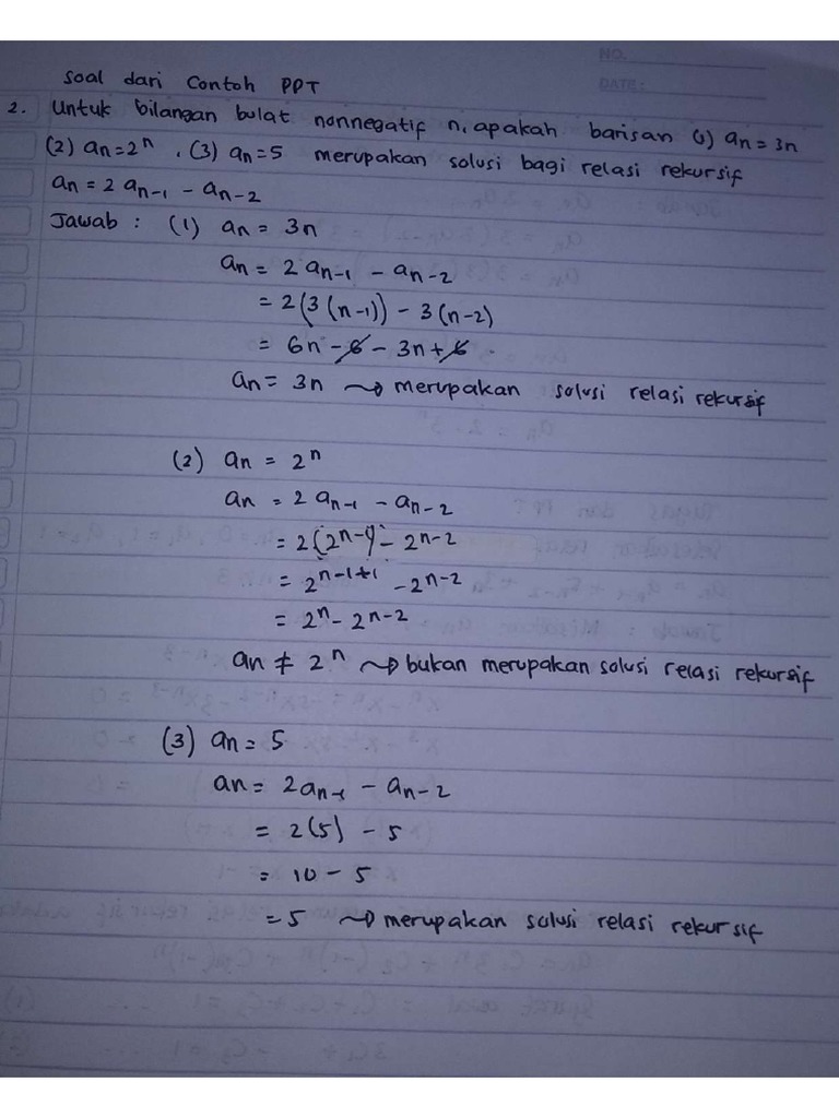 Relasi Rekursif | PDF