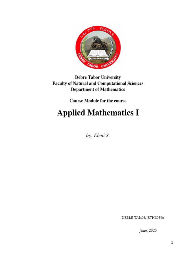 Applied Math - 1 | PDF | Matrix (Mathematics) | Eigenvalues And Eigenvectors