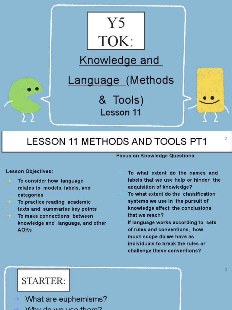 18 Aug Y5 TOK - Language (Methods and Tools) (1) - Read-Only | PDF ...